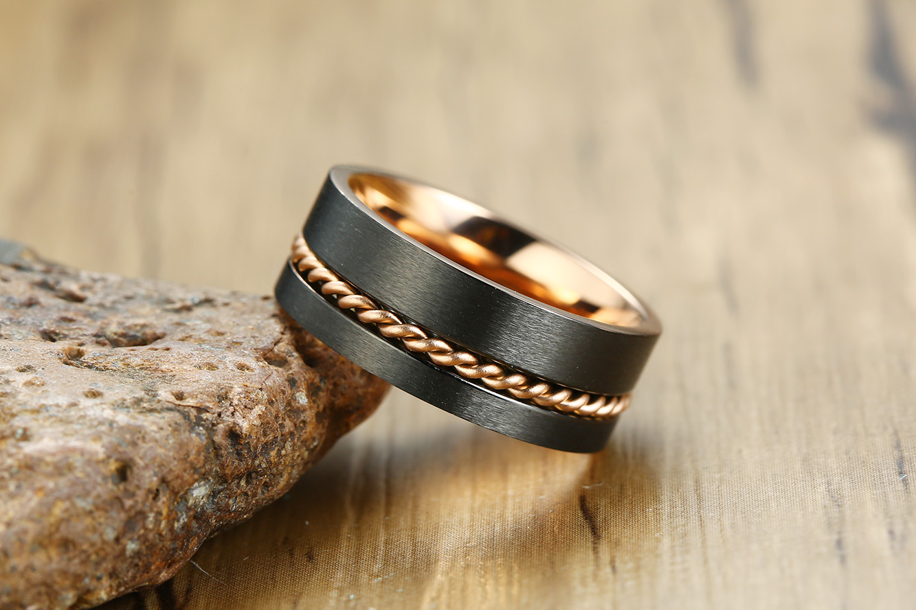 Flat design mens jewelry tungsten carbide pendant